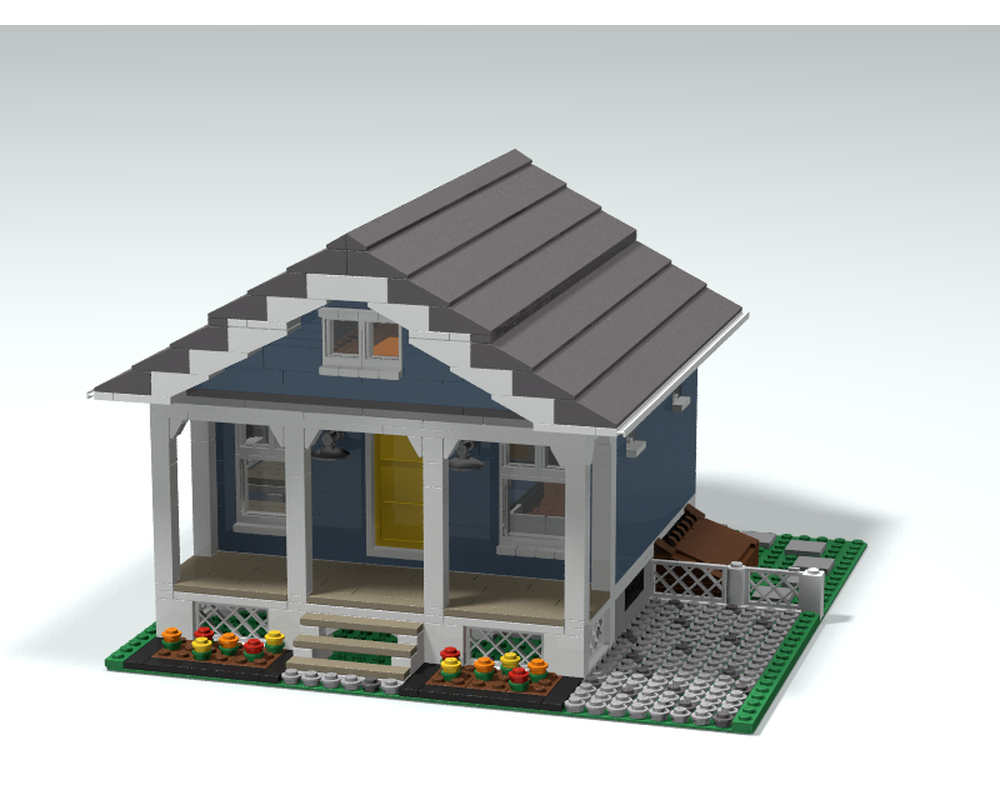 LEGO MOC Blue Cottage by Turbo8702 | Rebrickable - Build with LEGO