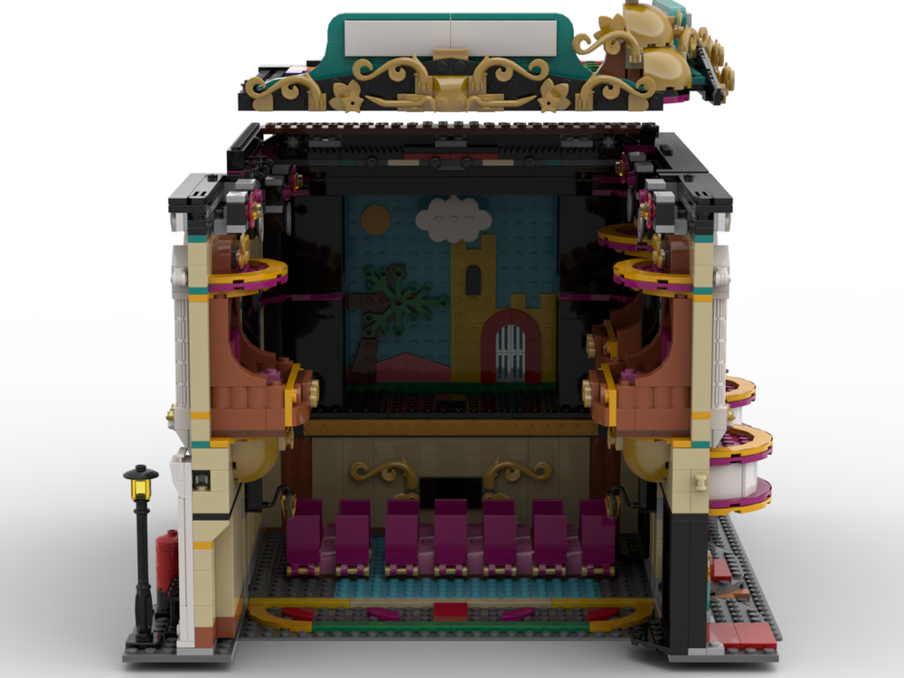 Lego Moc Andreas Theater School Corner By Brick Artisan Rebrickable