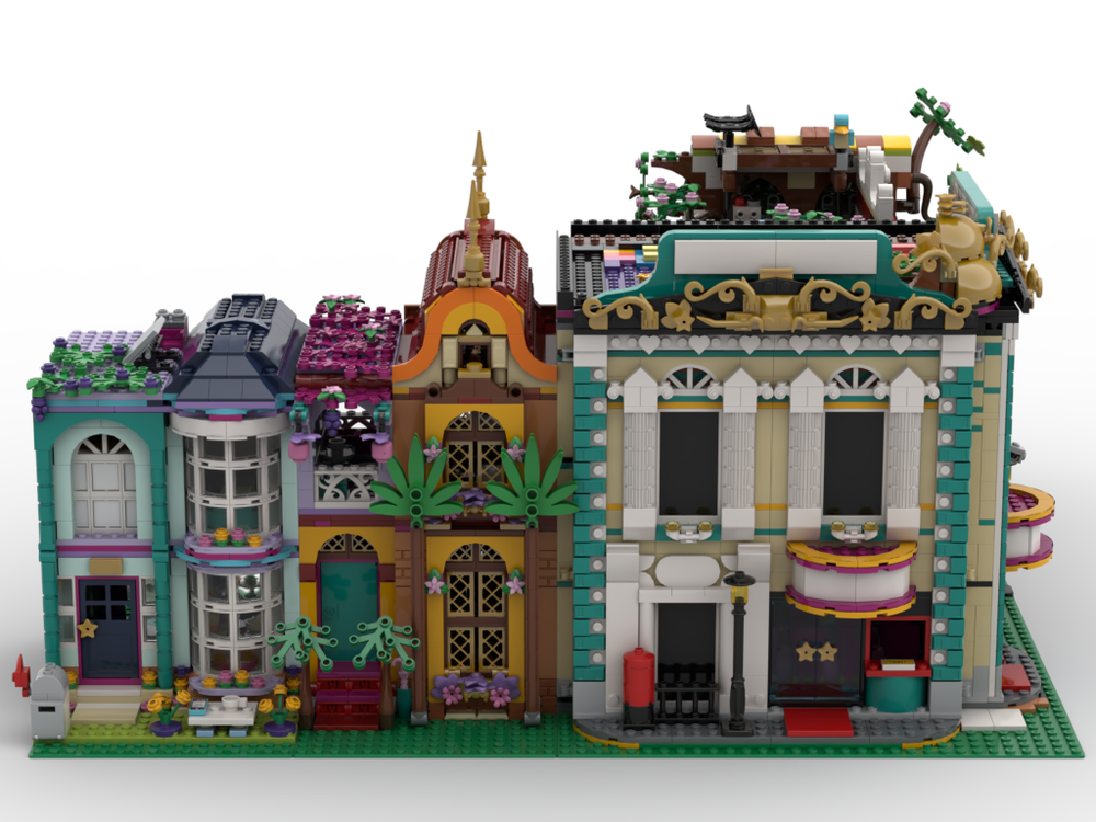 Lego Moc Andreas Theater School Corner By Brick Artisan Rebrickable