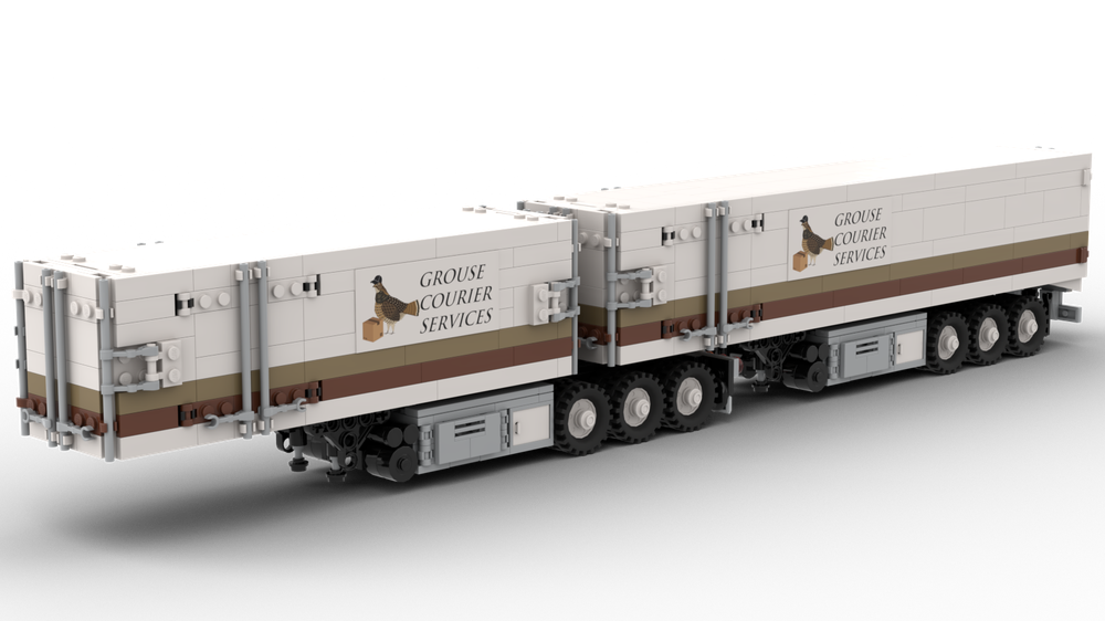 LEGO MOC B-Double Dryvan Trailers by Yellow.LXF | Rebrickable - Build ...