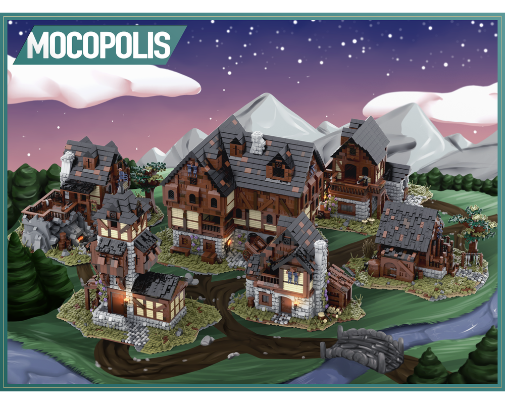 Lego Moc Ultimate Medieval Village Bundle By Mocopolis Rebrickable