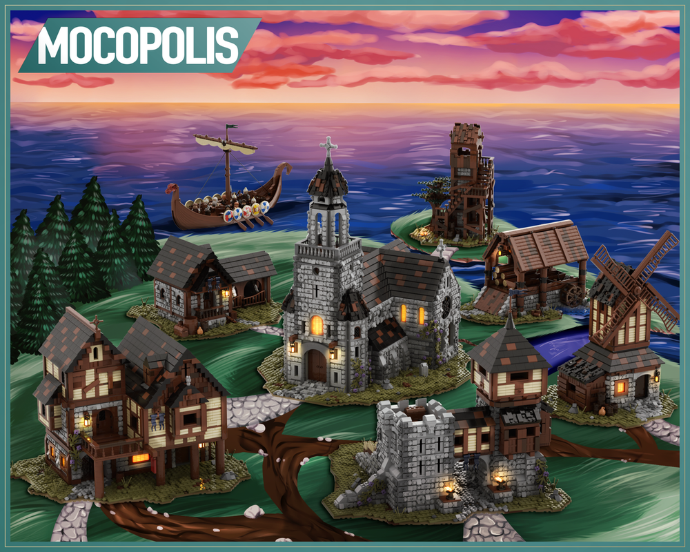 Lego Moc Ultimate Medieval Village Bundle By Mocopolis Rebrickable