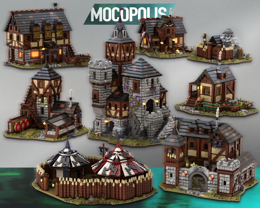 Lego Moc Ultimate Medieval Village Bundle By Mocopolis Rebrickable