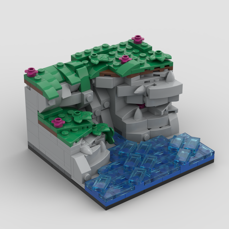 LEGO MOC Cliffside by Sashiba | Rebrickable - Build with LEGO