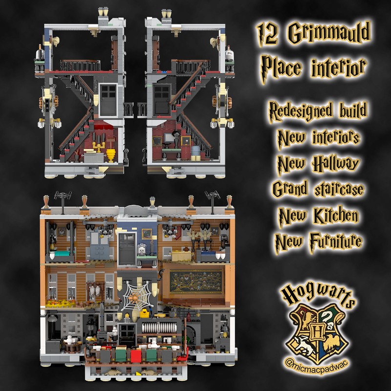 LEGO MOC 12 Grimmauld Place redesign by micmacpadwac | Rebrickable ...