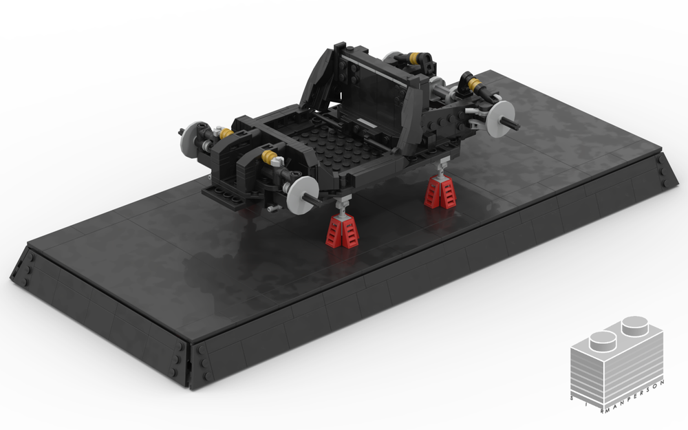 LEGO MOC Mid-engine supercar chassis - for 16/17 wide scale by ...