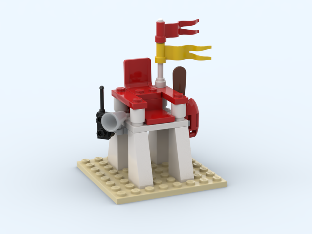 LEGO MOC Small Lifeguard Tower by MasterJumpyCake | Rebrickable - Build ...