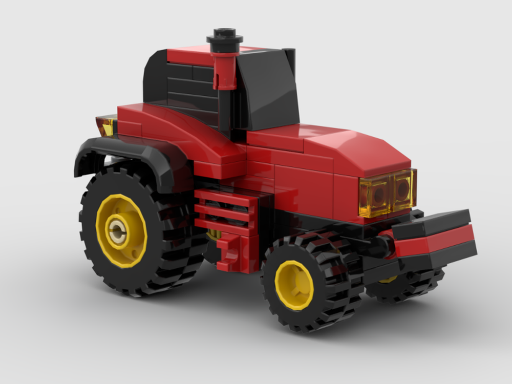LEGO MOC Tractor red by Gus_12483 | Rebrickable - Build with LEGO