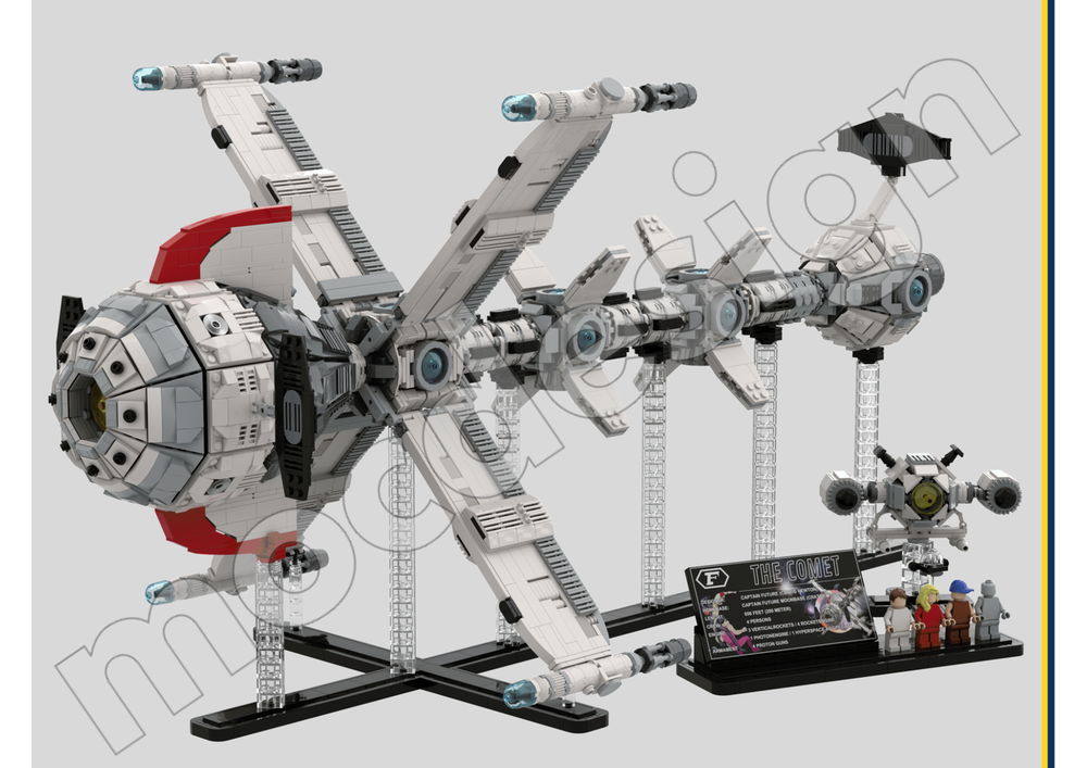 Lego Moc The Comet From Capitain Future By Moc Design Rebrickable