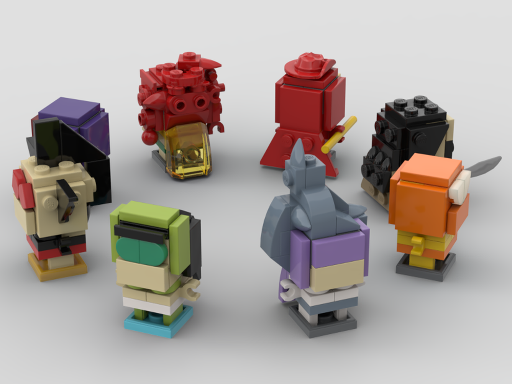 Lego Moc Mini Brickheadz Forgotten Dc Vilains By Thierry