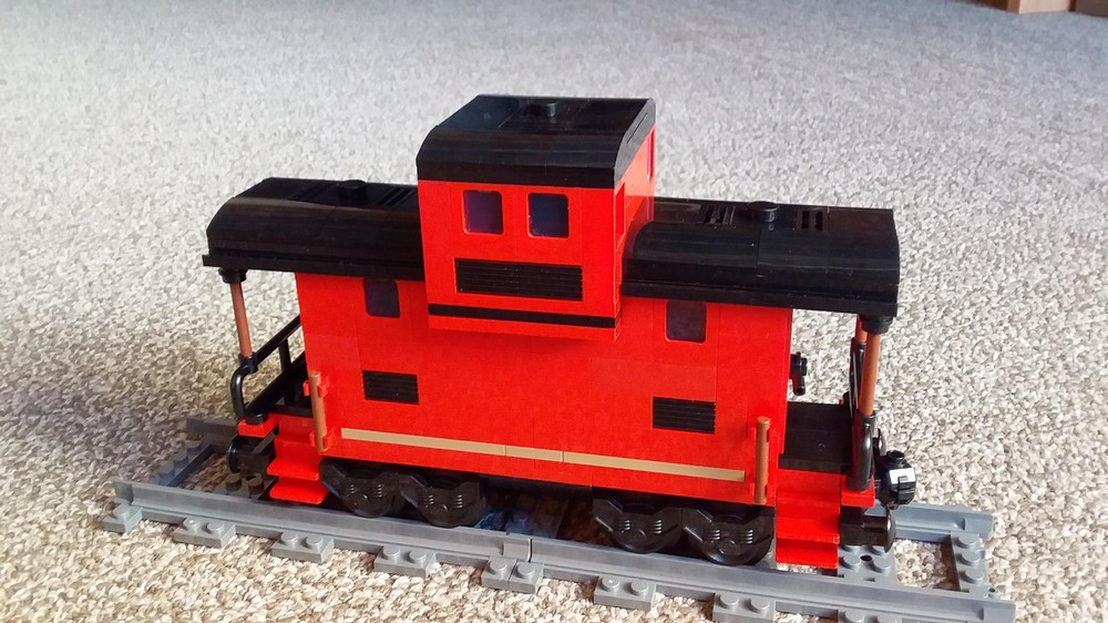 LEGO MOC Big Red Caboose by Tasblocker | Rebrickable - Build with LEGO