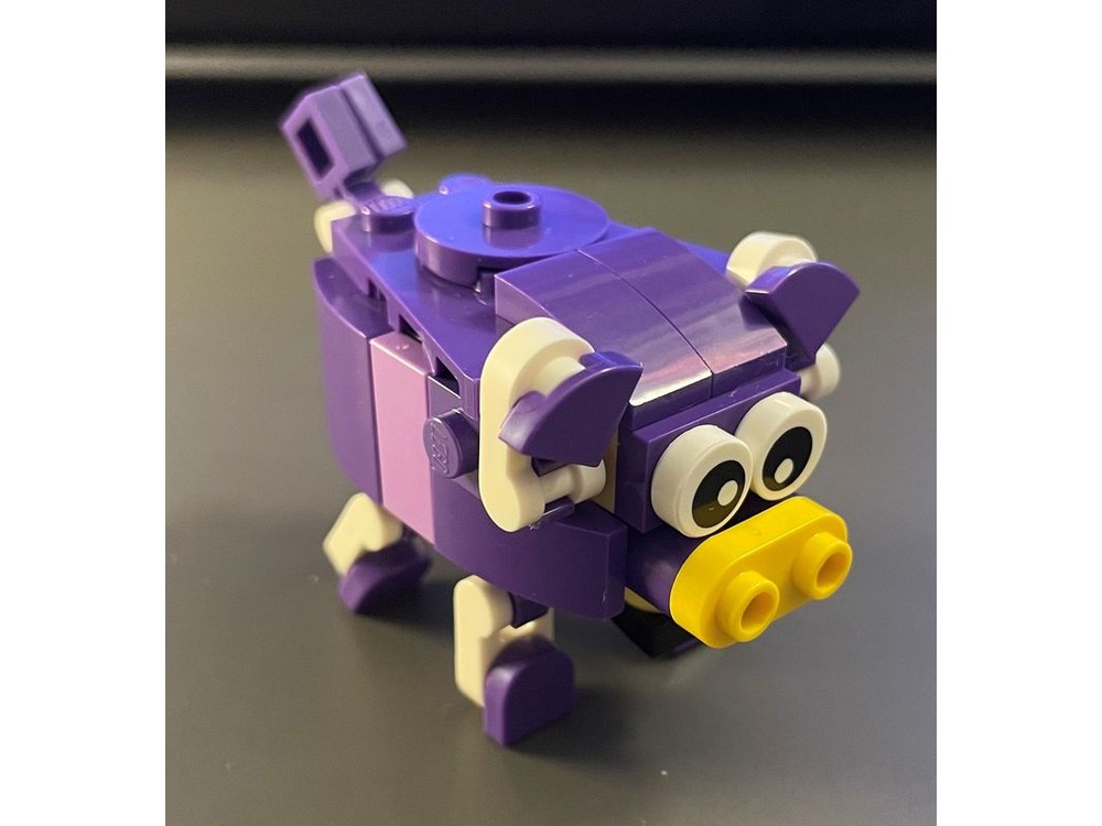 LEGO MOC Purple Pig by eric_nunya | Rebrickable - Build with LEGO