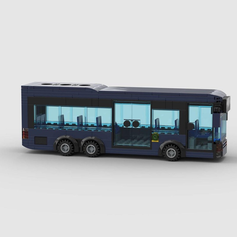 LEGO MOC Lego City Public Bus 6x2 dark blue by nicolas_brick_design ...