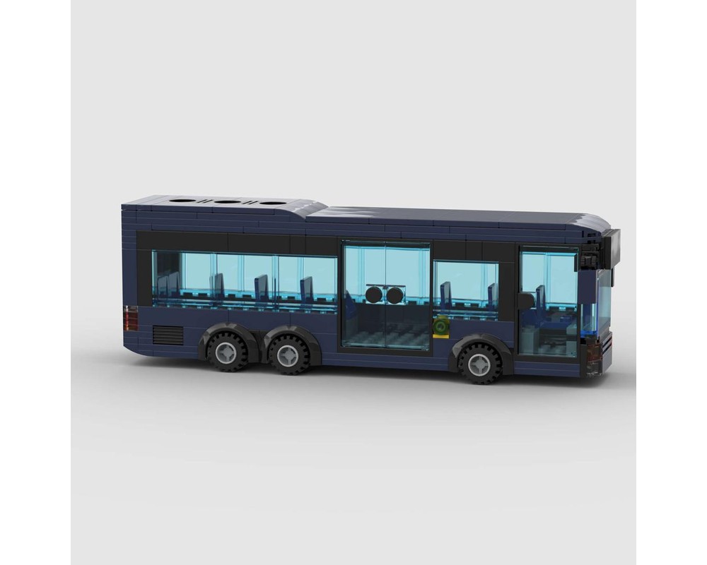 LEGO MOC Lego City Public Bus 6x2 dark blue by nicolas_brick_design ...