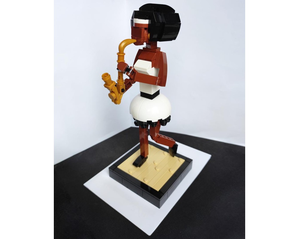 LEGO MOC Saxophone player by brickuba | Rebrickable - Build with LEGO