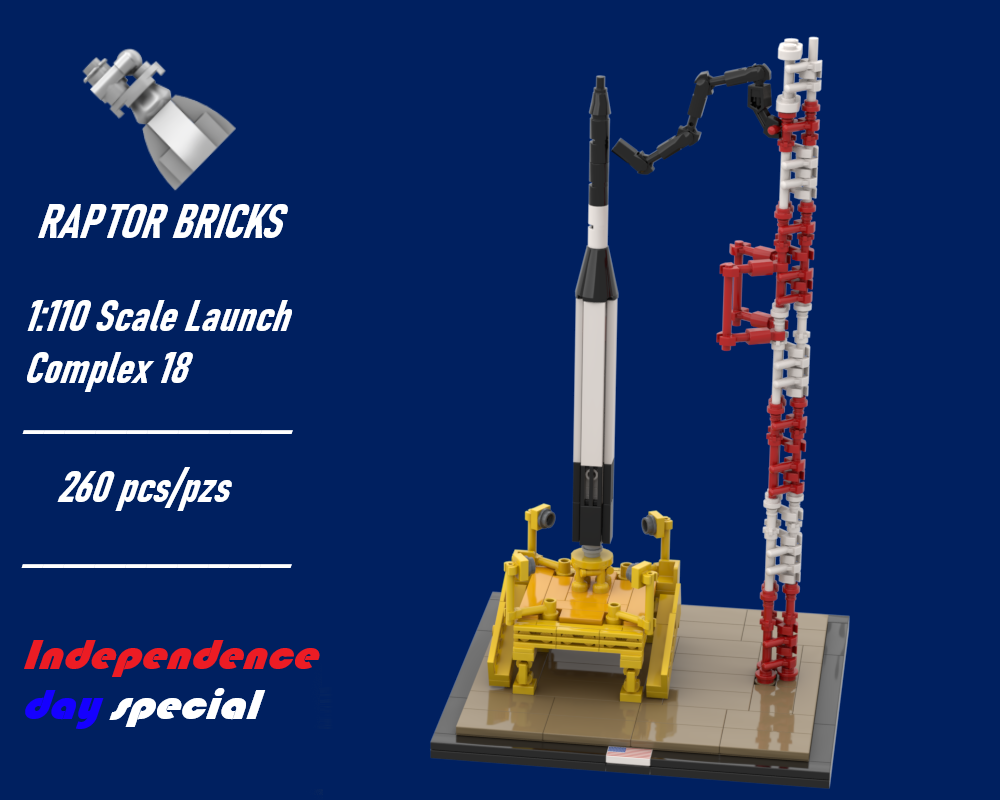 LEGO MOC 1:110 Scale Launch Complex 18 (LC-18) by RAPTOR BRICKS ...