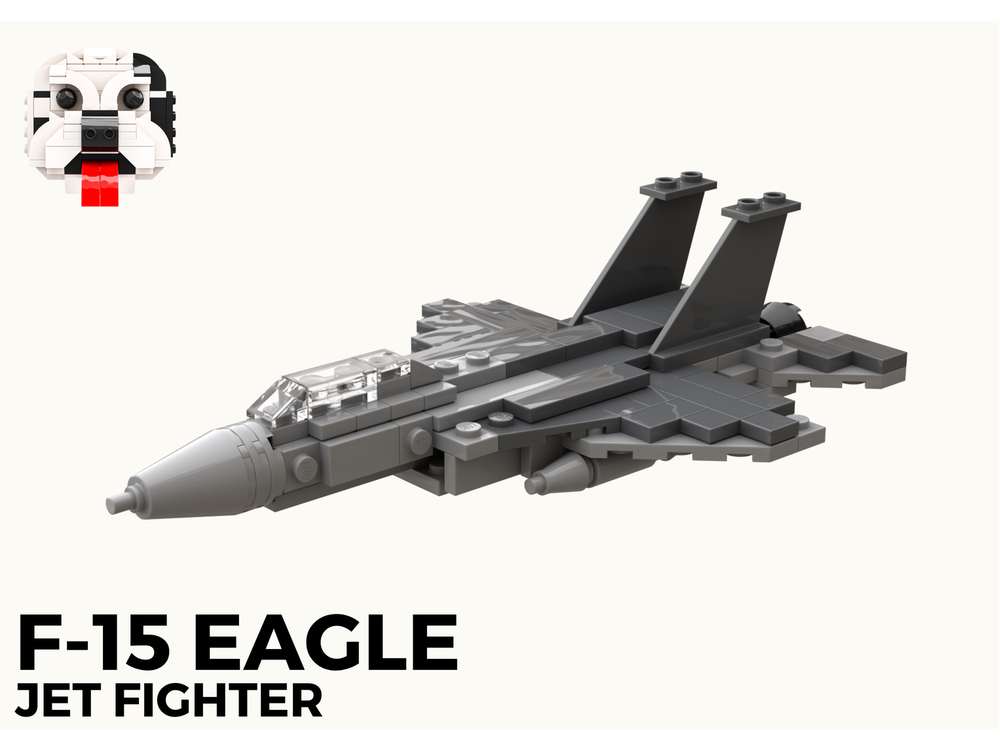 LEGO MOC F-15 Eagle Jet Fighter by The Bobby Brix Channel | Rebrickable ...