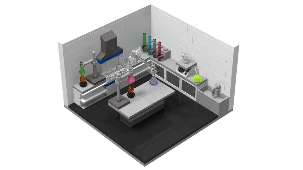 LEGO MOC Chemistry Lab by BuilderMrBuilderMan | Rebrickable - Build ...
