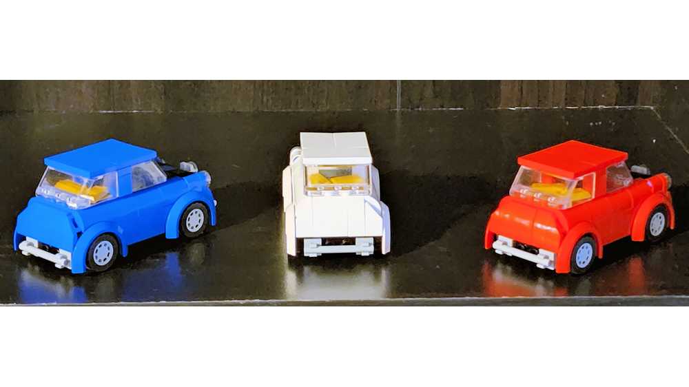 Lego Moc Free Mini Cooper Austin Mini Mk1 Set Of 3 From The 1969