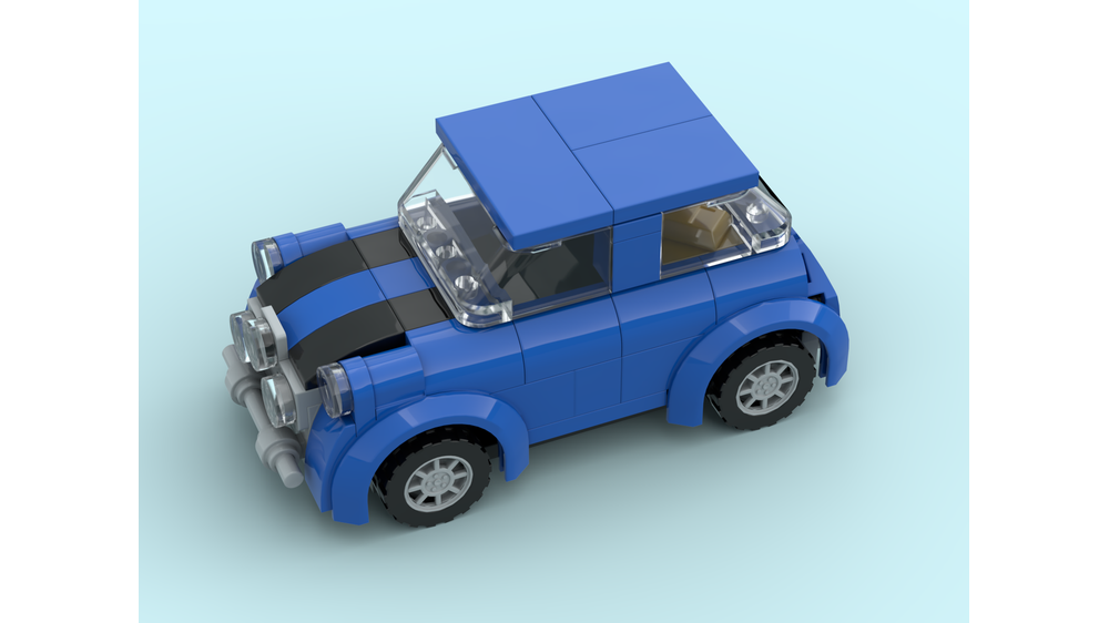 Lego Moc Free Mini Cooper Austin Mini Mk1 Set Of 3 From The 1969
