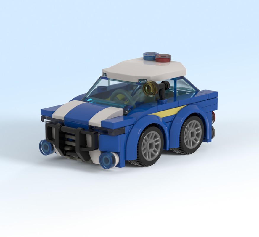 LEGO MOC Compact Police Car by BrickRandom | Rebrickable - Build with LEGO