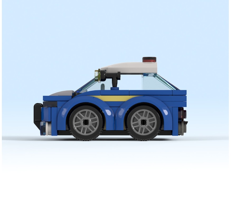 LEGO MOC Compact Police Car by BrickRandom | Rebrickable - Build with LEGO