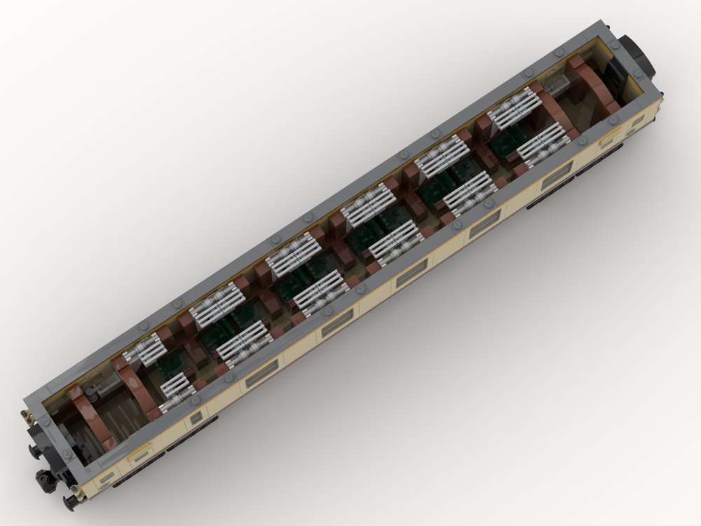Lego Moc British Railways Mk1 Passenger Coaches Moc Pack 8w By