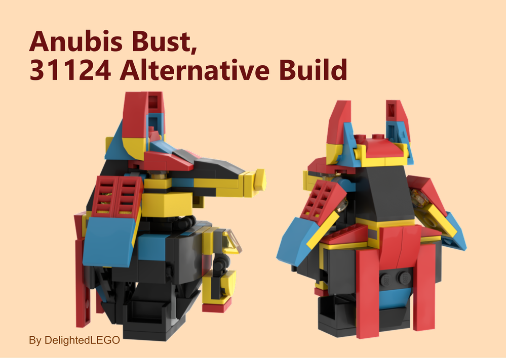 LEGO MOC Anubis Bust, 31124 Alternative Build by Delightful LEGO ... LEGO MOC Anubis Bust, 31124 Alternative Build by Delightful LEGO ...