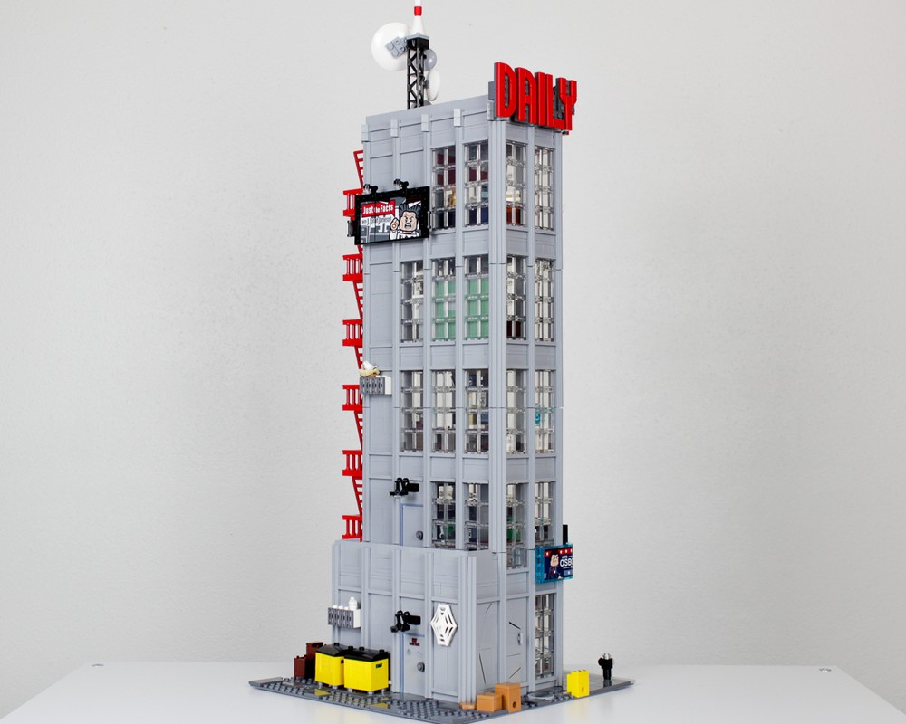 LEGO MOC Daily Bugle Re-Scaled Mod by Stonewall Bricks | Rebrickable ...