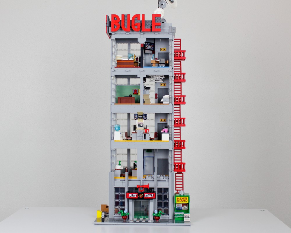 LEGO MOC Daily Bugle Re-Scaled Mod by Stonewall Bricks | Rebrickable ...
