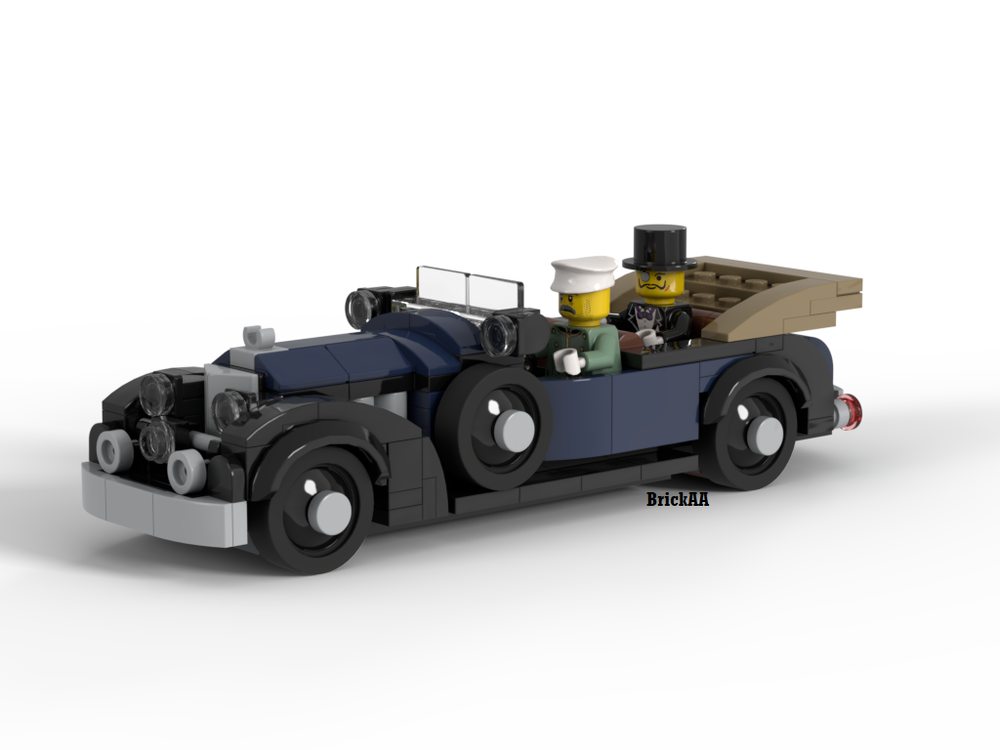 Lego Moc Vintage Luxury Convertible By Brickaa Rebrickable Build