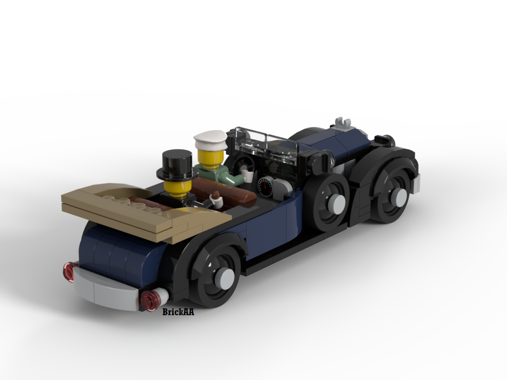 Lego Moc Vintage Luxury Convertible By Brickaa Rebrickable Build