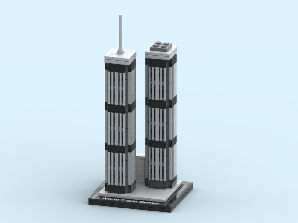 Lego Moc Twin Towers World Trade Center Nyc By Tobetop