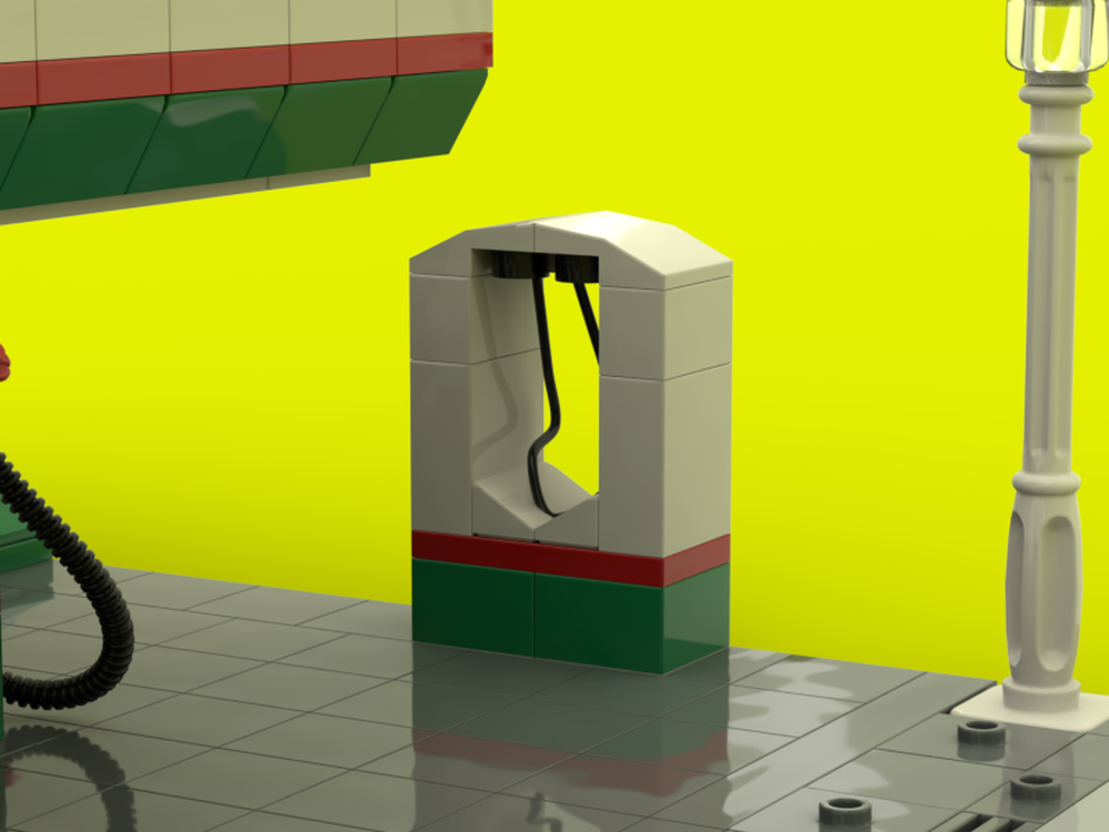 Lego Moc Gas Station By The Lego Master Rebrickable Build With Lego