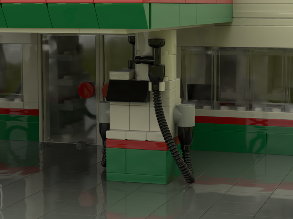 Lego Moc Gas Station By The Lego Master Rebrickable Build With Lego