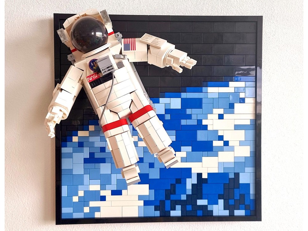 LEGO MOC Blue Planet Mosaic background by straissman | Rebrickable ...