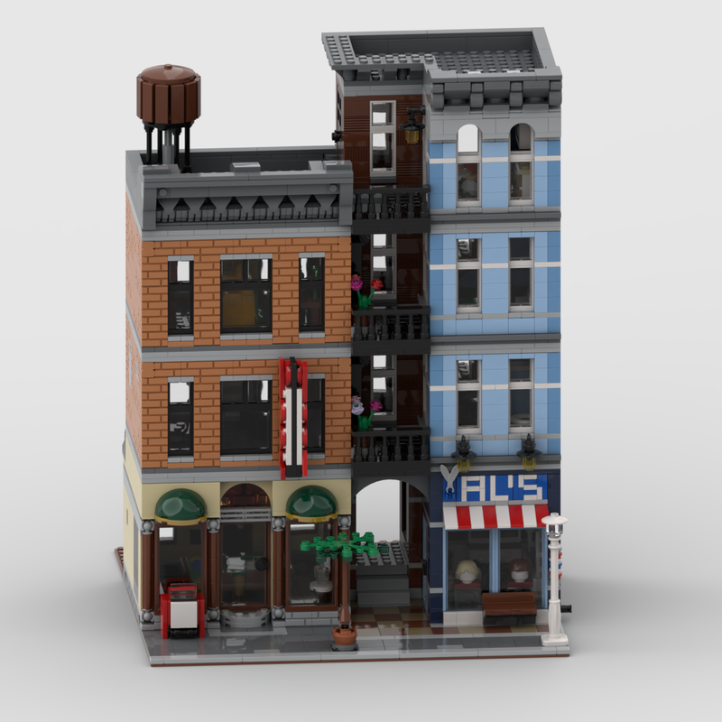 LEGO MOC Detective’s Office additional floor by Leo G | Rebrickable ...