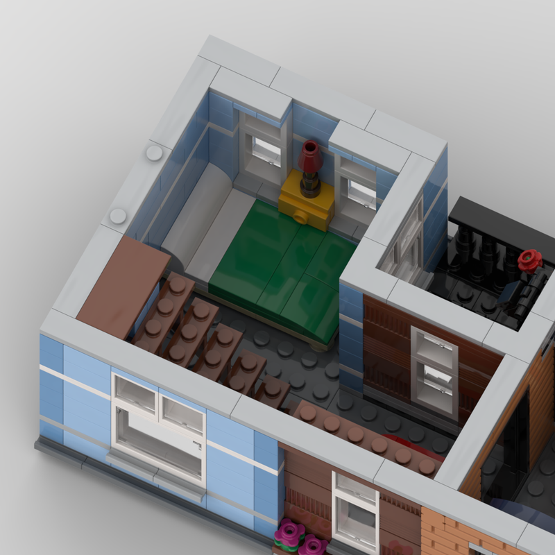 LEGO MOC Detective’s Office additional floor by Leo G | Rebrickable ...