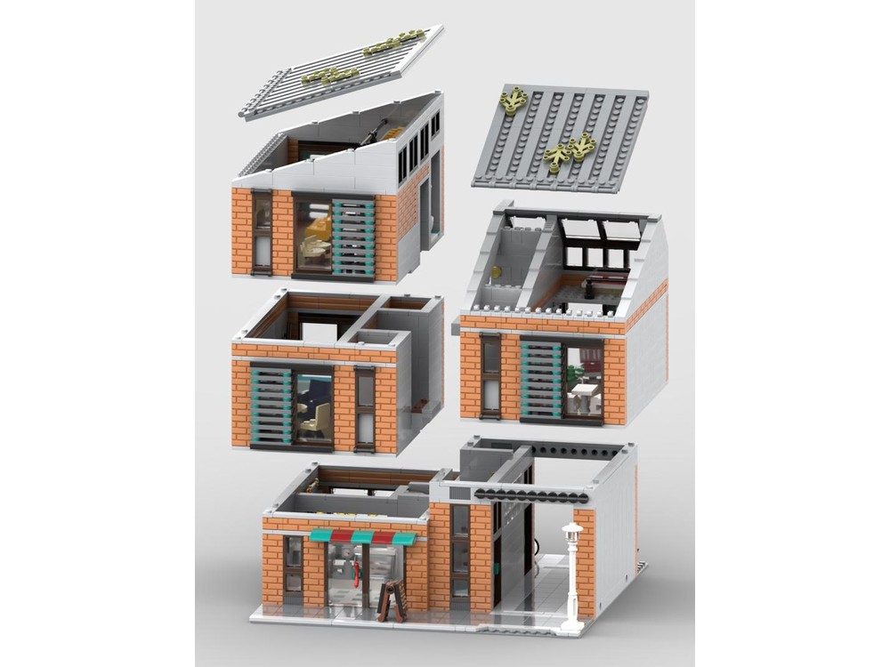Lego Moc Modern Brick Lofts By Brinx Rebrickable Build With Lego