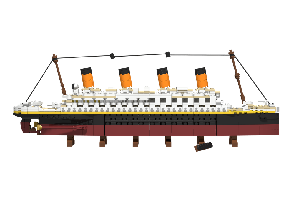LEGO MOC Mini RMS Titanic by Back 2 Brick | Rebrickable - Build with LEGO
