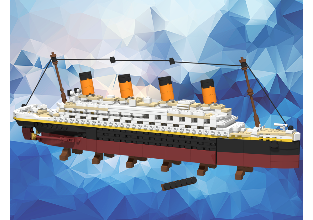 LEGO MOC Mini RMS Titanic by Back 2 Brick | Rebrickable - Build with LEGO