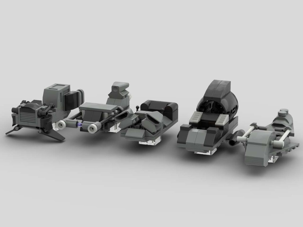 LEGO MOC 5 Speeders Set by legogentig | Rebrickable - Build with LEGO