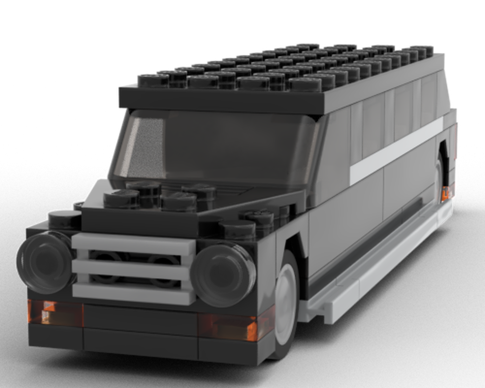LEGO MOC Black 4 Stud wide Limousine by El_Cepe | Rebrickable - Build ...