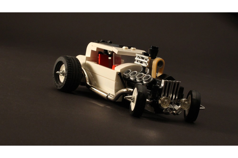 LEGO MOC Hotrod Ford V8 by OutBricks | Rebrickable - Build with LEGO