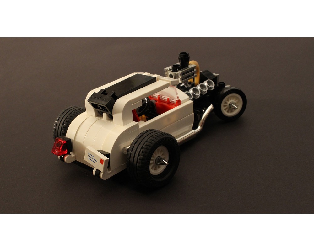 LEGO MOC Hotrod Ford V8 by OutBricks | Rebrickable - Build with LEGO