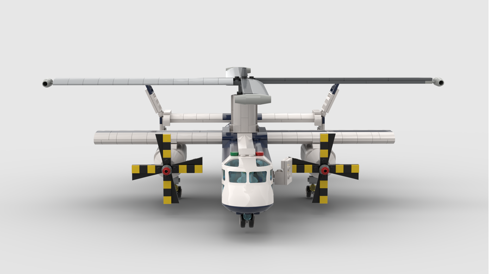LEGO MOC Fairey Rotordyne by kidda | Rebrickable - Build with LEGO