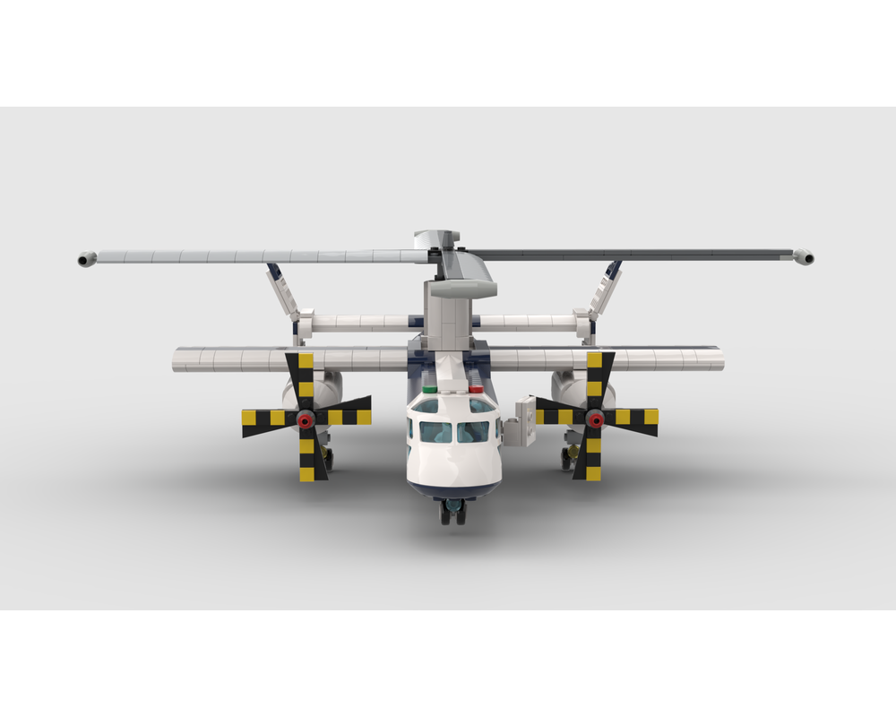 LEGO MOC Fairey Rotordyne by kidda | Rebrickable - Build with LEGO