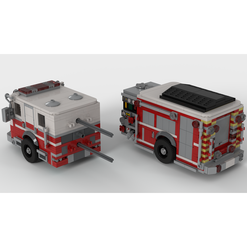 LEGO MOC American Pumper Fire Truck. by Bricks.n.Such | Rebrickable ...