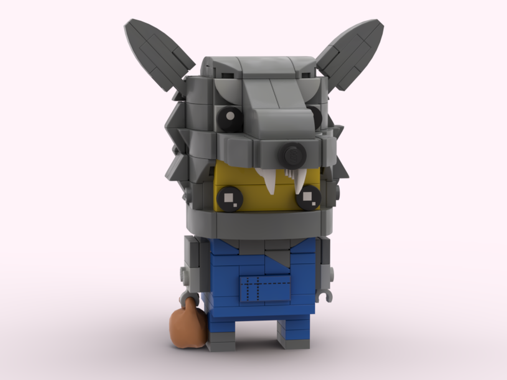 Lego Moc Lego Minifigure Series 23 Wolf Costume By Getmebricked