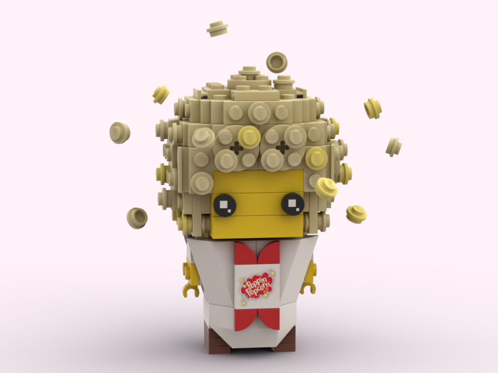 LEGO MOC Lego Minifigure Series 23 - Popcorn Costume by GetMeBricked | Rebrickable - Build with LEGO